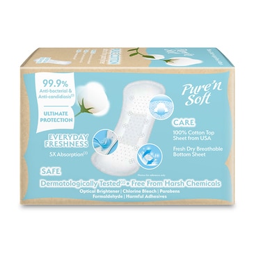 PURE'N SOFT Pure'n Soft Cotton Ultra İnce Günlük Ped Kokusuz 40'lı ...
