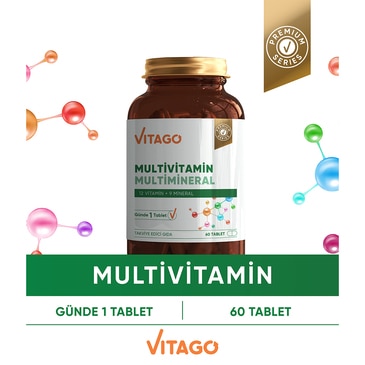 VITAGO EXC. Vitago Multivitamin, Multimineral, Koenzim Q-10 İçeren ...